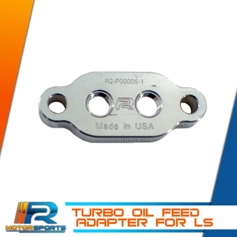 Turbo Oil Feed Adapter for LS - R2 Motorsports